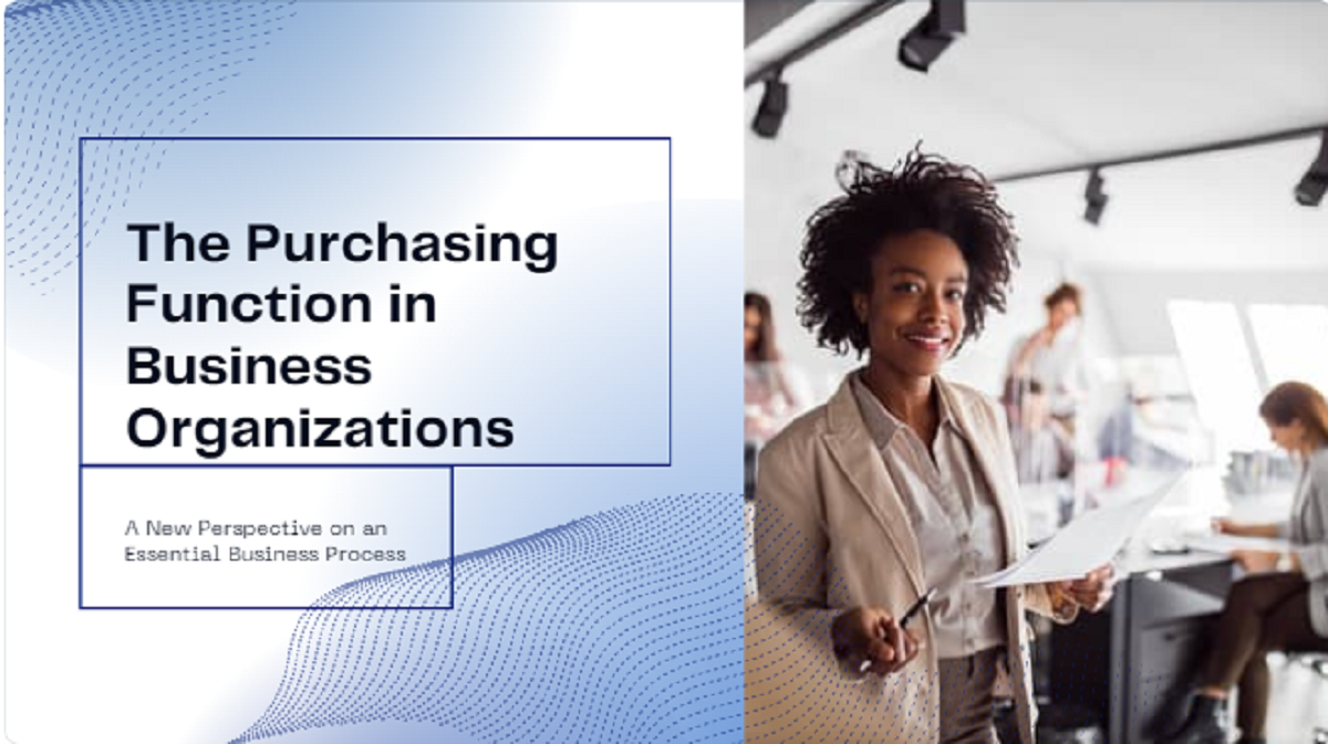 The Purchasing Function In Business Organizations: A Perspective